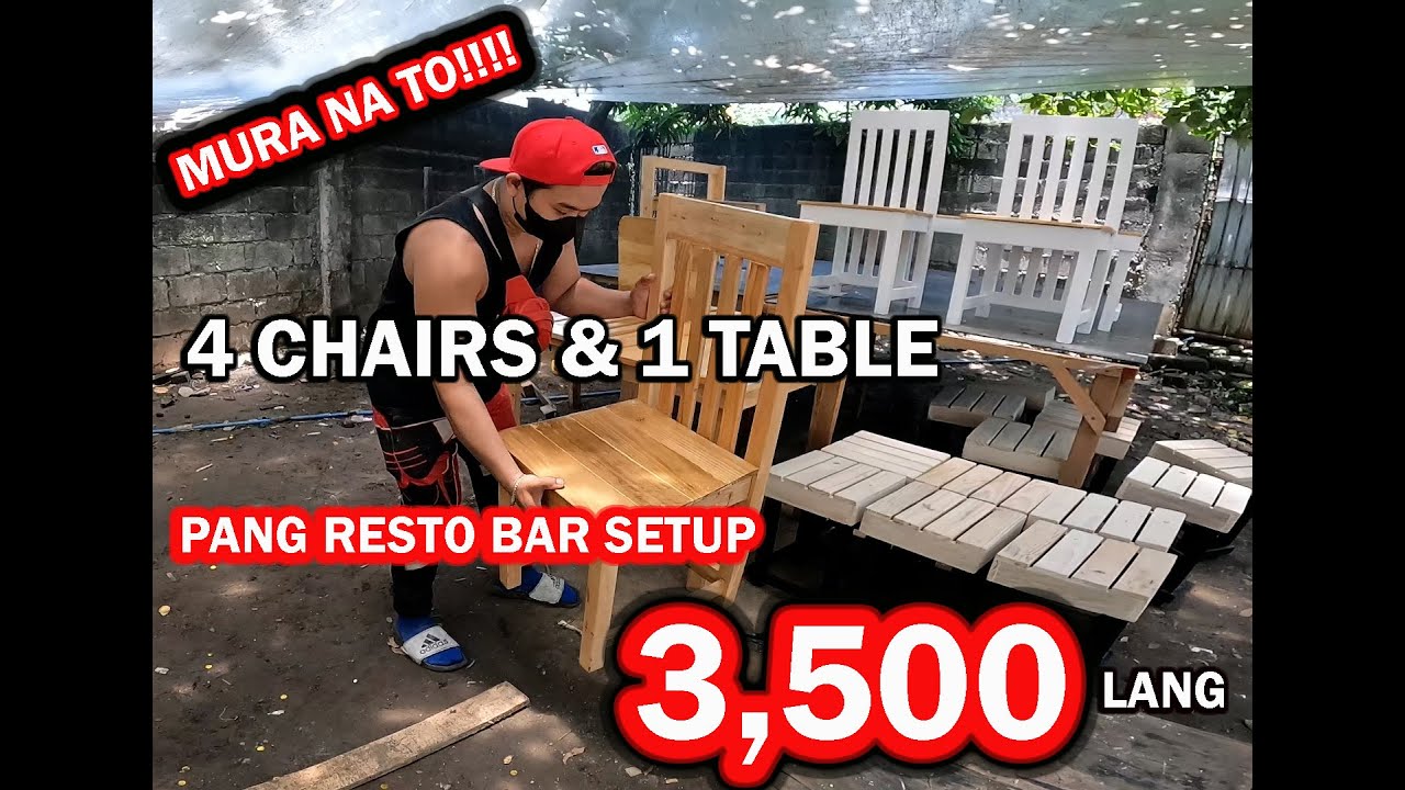 MURANG TABLES & CHAIRS PANG NEGOSYO SA FB KO LANG NAKUHA SULIT AT LEGIT ...
