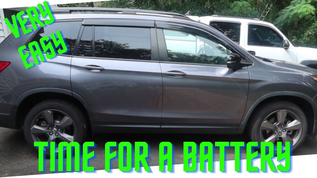2019 Honda Passport battery change how to - YouTube