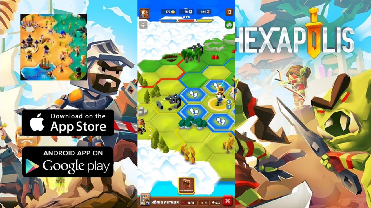 Hexapolis Gameplay - No Commentary ( Android, IOS, german ) - YouTube