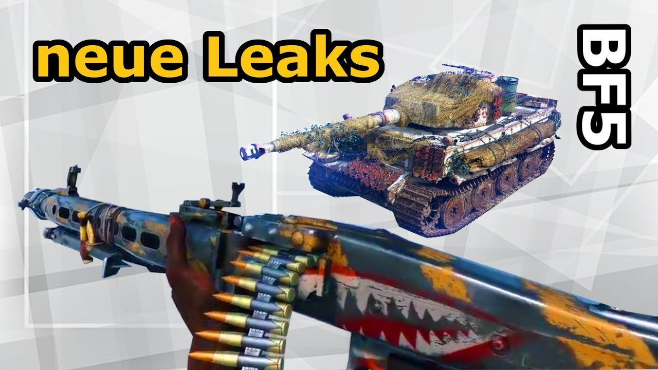 BF5 neue Leaks: neuer Panzer und Fahrzeug & Waffen Sets, wie gehts ...