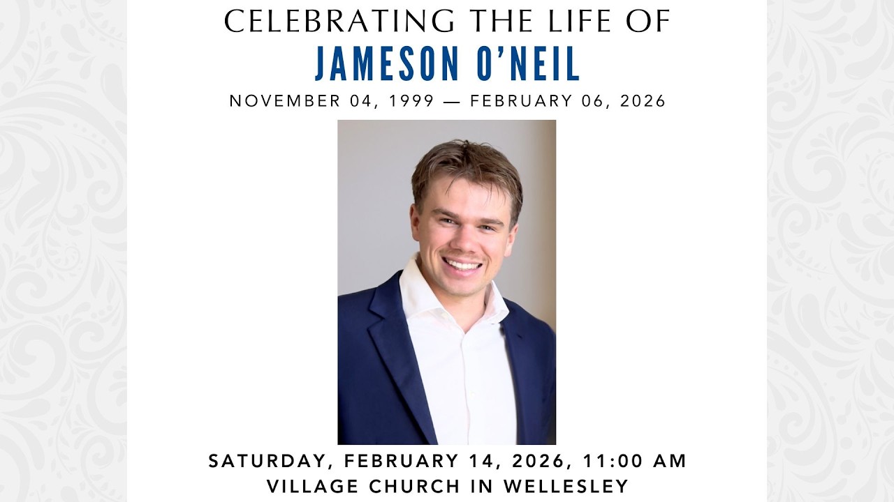 Celebration of Life Service for Jameson O'Neil - Saturday, February 14 ...