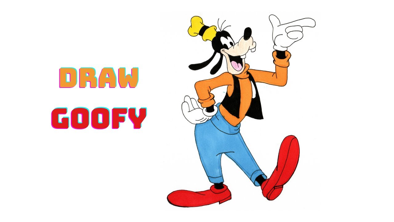 How to draw Goofy | Disney Mickey Mouse Clubhouse - YouTube