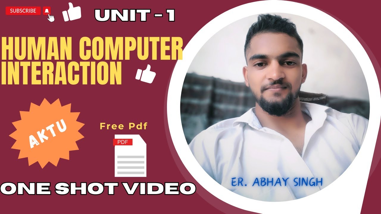 hci unit 1 aktu syllabus in one shot video with Abhay - YouTube