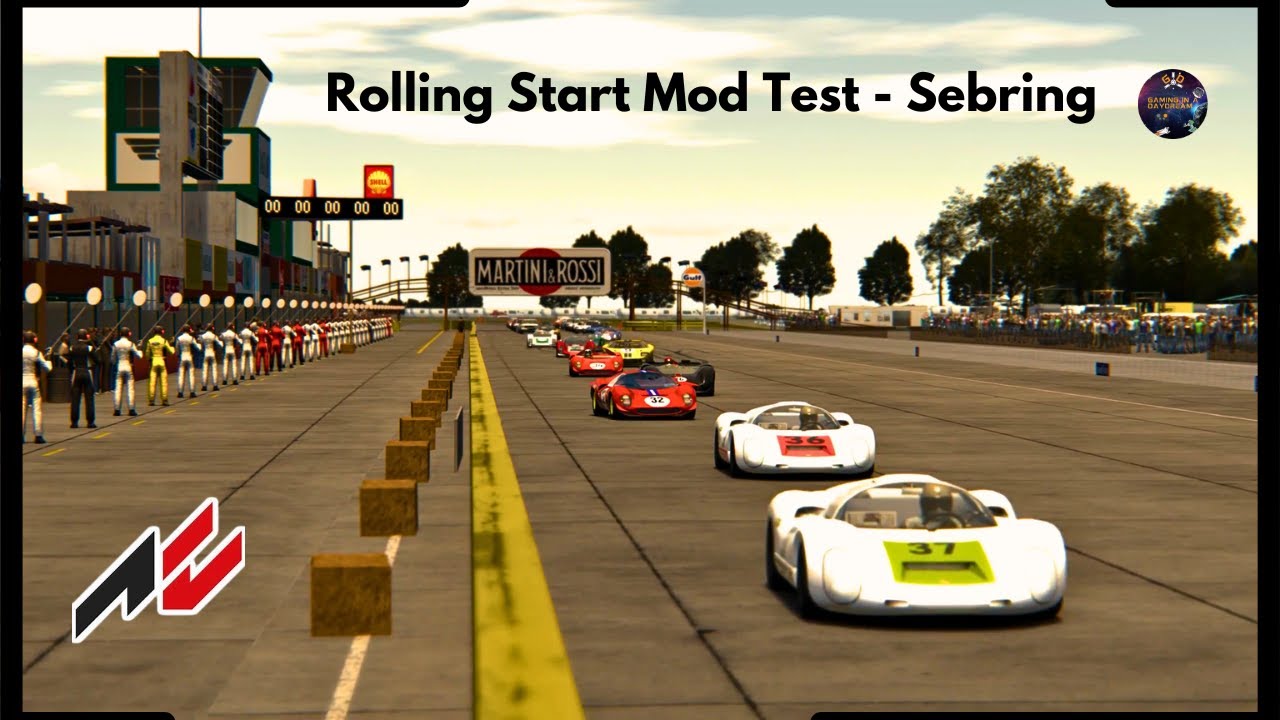 ROLLING START MOD TEST AT SEBRING PC ASSETTO CORSA GAMEPLAY - YouTube