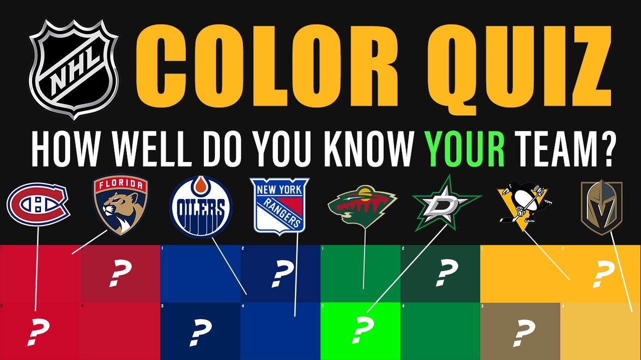 NHL Color QUIZ! How Well Do You Know Your Team? PLAY ALONG! - YouTube