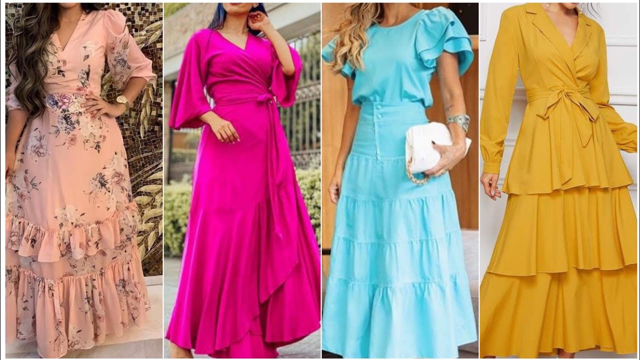 Most Beautiful Plus Size Long Maxi Designs Ideas For Ladies 2023|| Best ...