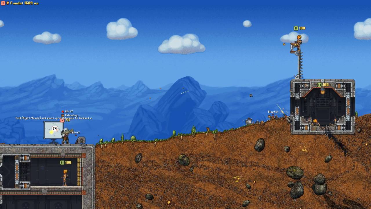 Cortex Command - Chainsaw Rocket Launcher. - YouTube