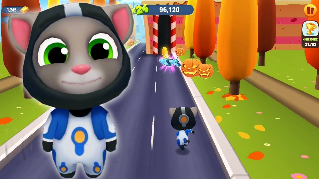 Talking Tom Gold Run Astronaut Tom is Back And Very Powerful in Candy ...