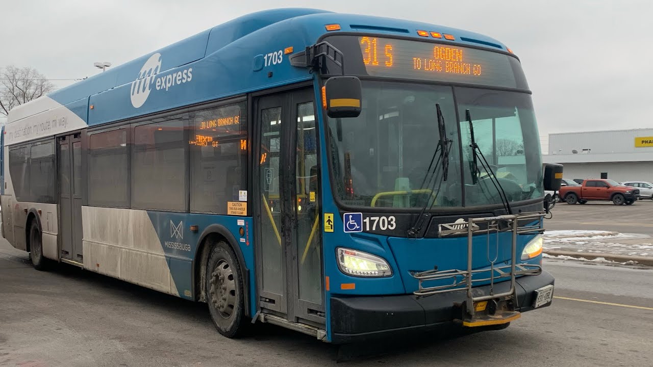 MiWay Transit Full Southbound Non Stop Express Ride Video on 1703 on ...