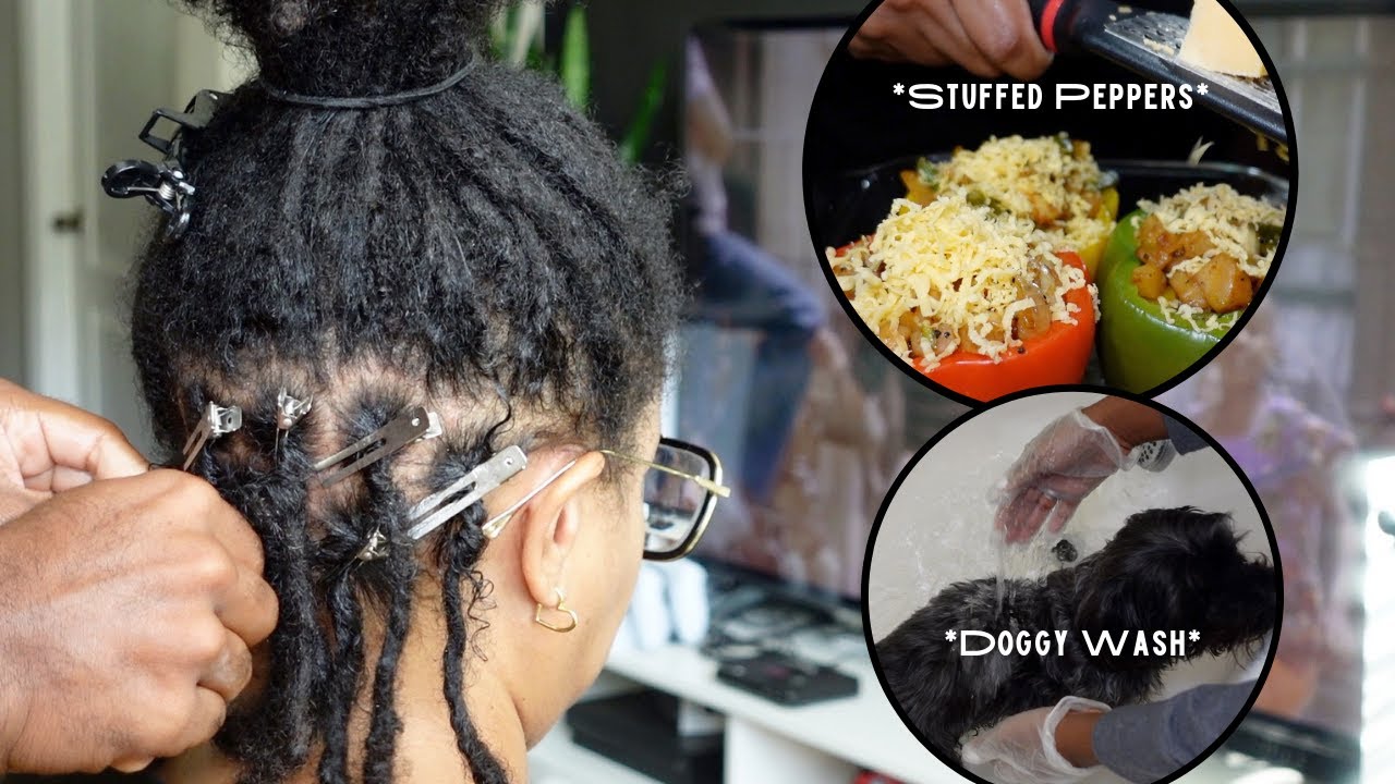 Jay Retwisted My Locs After 4 Months + Dejah Gave Chanel A Bath ...
