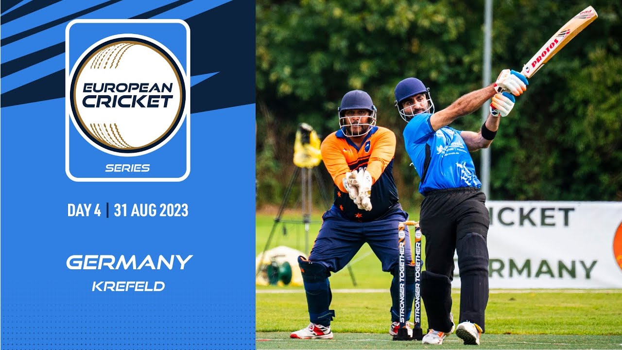 🔴 ECS Germany, Krefeld, 2023 | Day 4 | T10 Live Cricket | European ...
