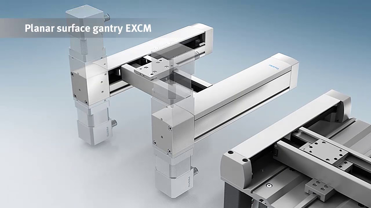 Festo EXCM Planar surface gantry Animation - YouTube