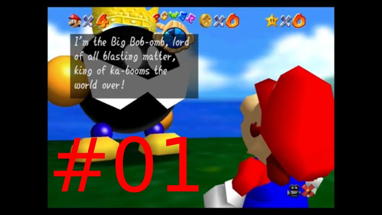 Super Mario 64(Super Mario 3D All-Stars) Part 1 - Bo-Bomb Battlefield ...