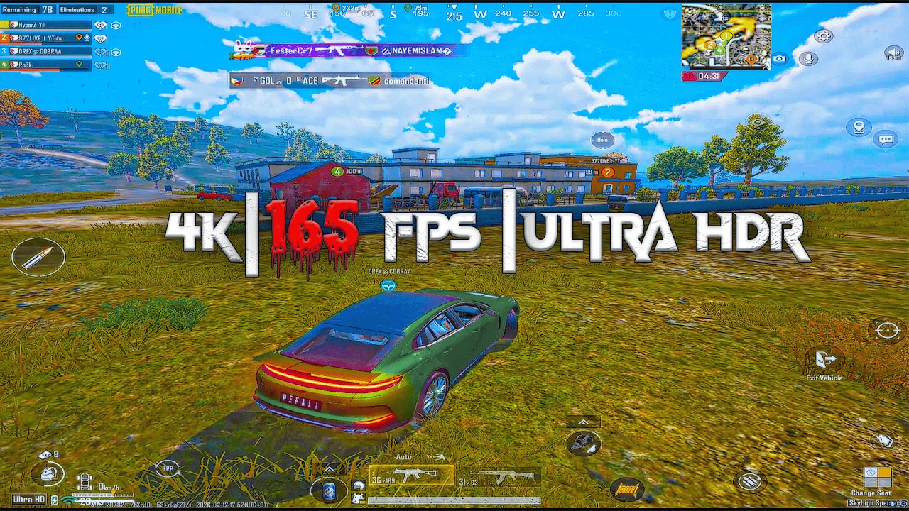 4k | 165 FPS ULTRA HDR GAMELOOP PUBG - YouTube