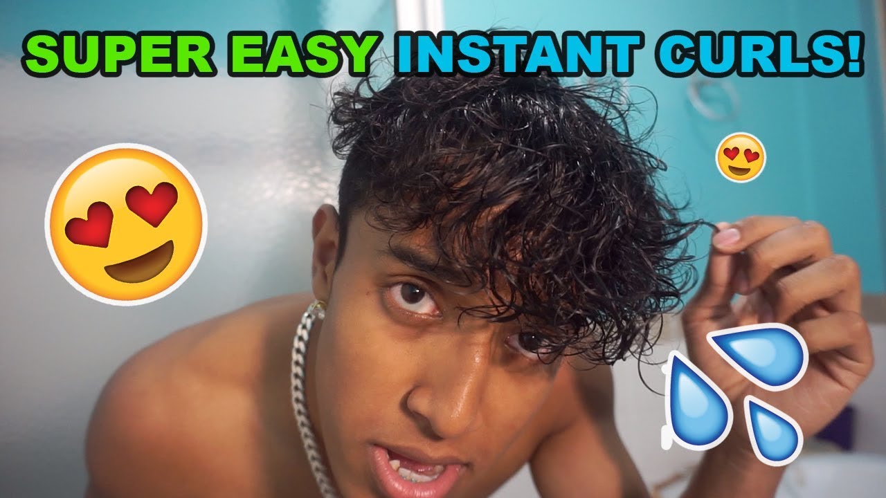 HOW TO GET NATURAL PERFECT CURLY HAIR || Curly Hair Routine (MEN ...