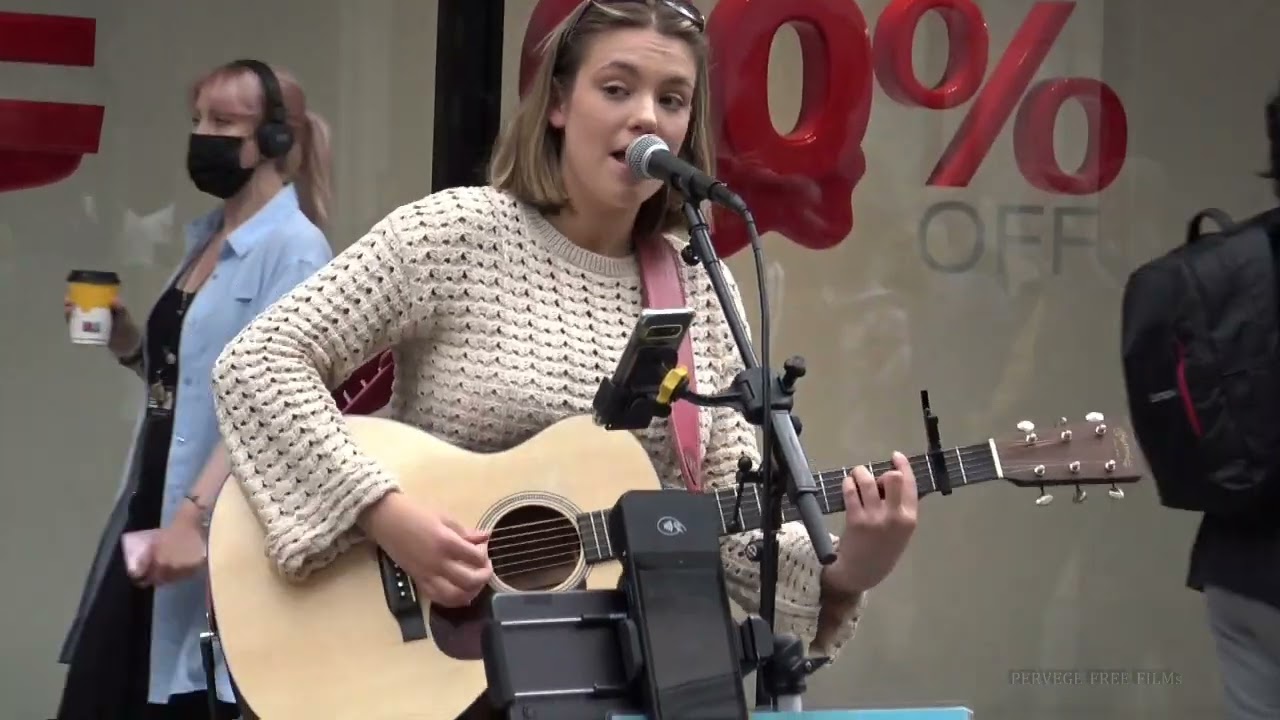 ALLIE SHERLOCK, "Levitating" cover. Grafton Street, Dublin, Ireland ...
