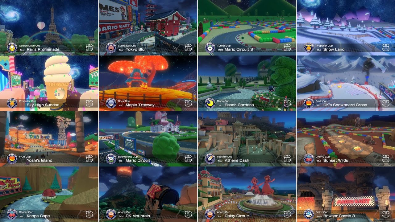 Mario Kart 8 Deluxe - BCP (Night Edition) // Full Gameplay Walkthrough ...