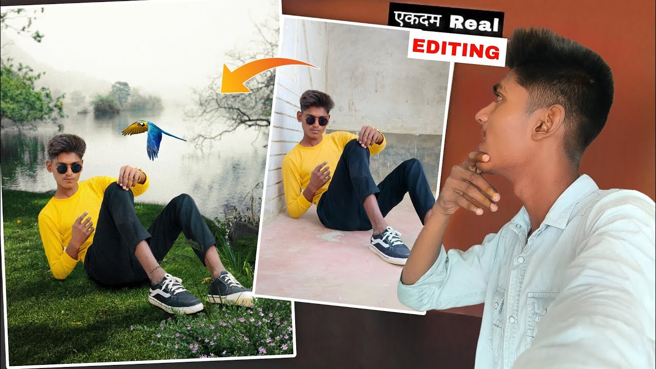 New Realistic Background Change Photo Editing 📸 || एकदम Real Editing ...