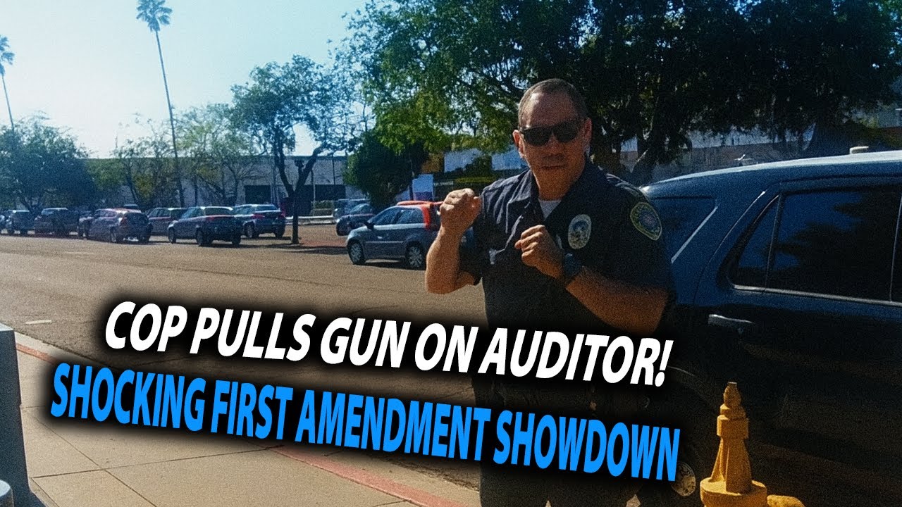 : Cop Pulls Gun on Auditor! Shocking First Amendment Showdown - YouTube