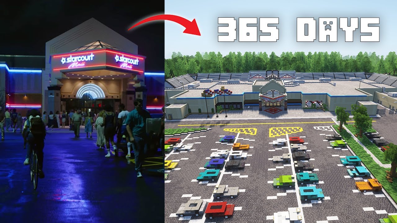 I Spent 365 Days Building Stranger Things in Minecraft - YouTube