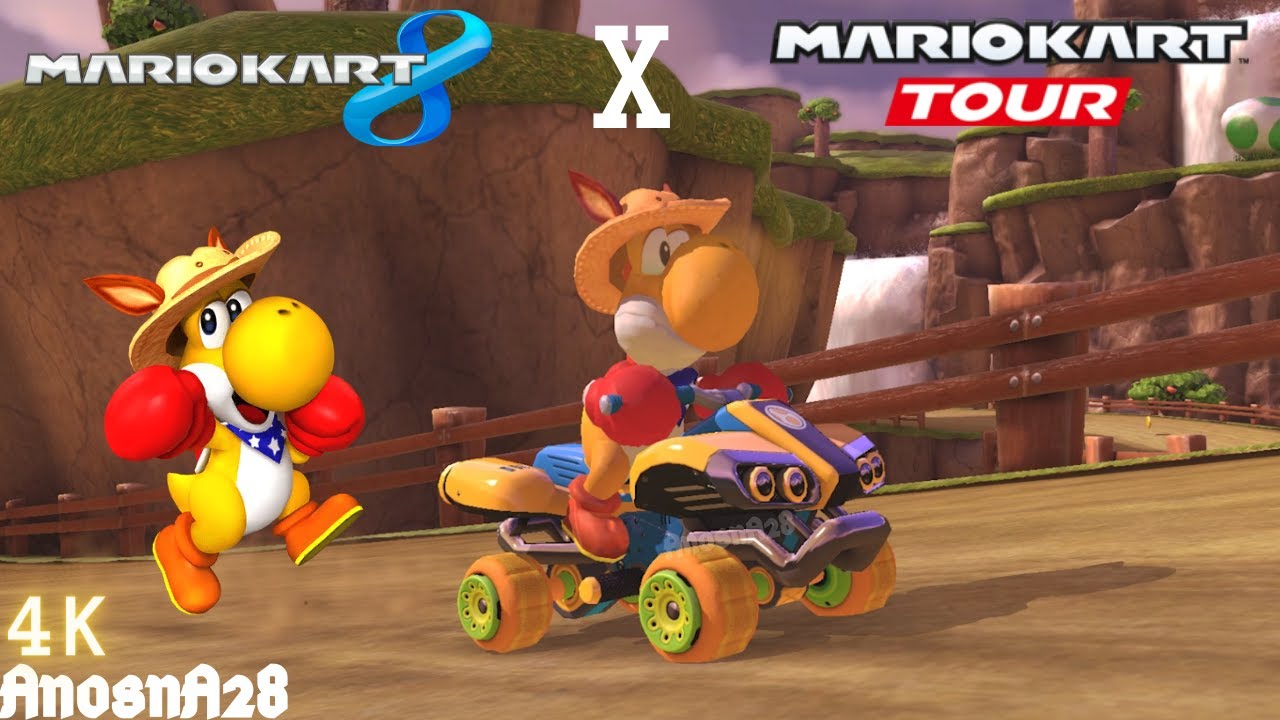 Mario kart 8: Yoshi Kangaroo From Mario Kart Tour [4K] - YouTube