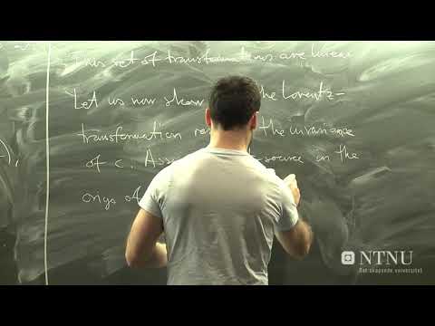 Classical Mechanics lecture 34 Special theory of relativity Part 2 ...