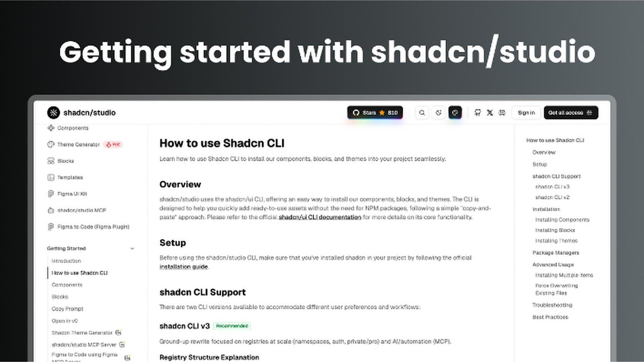 Getting Started with Shadcn Studio 🛠️ - YouTube