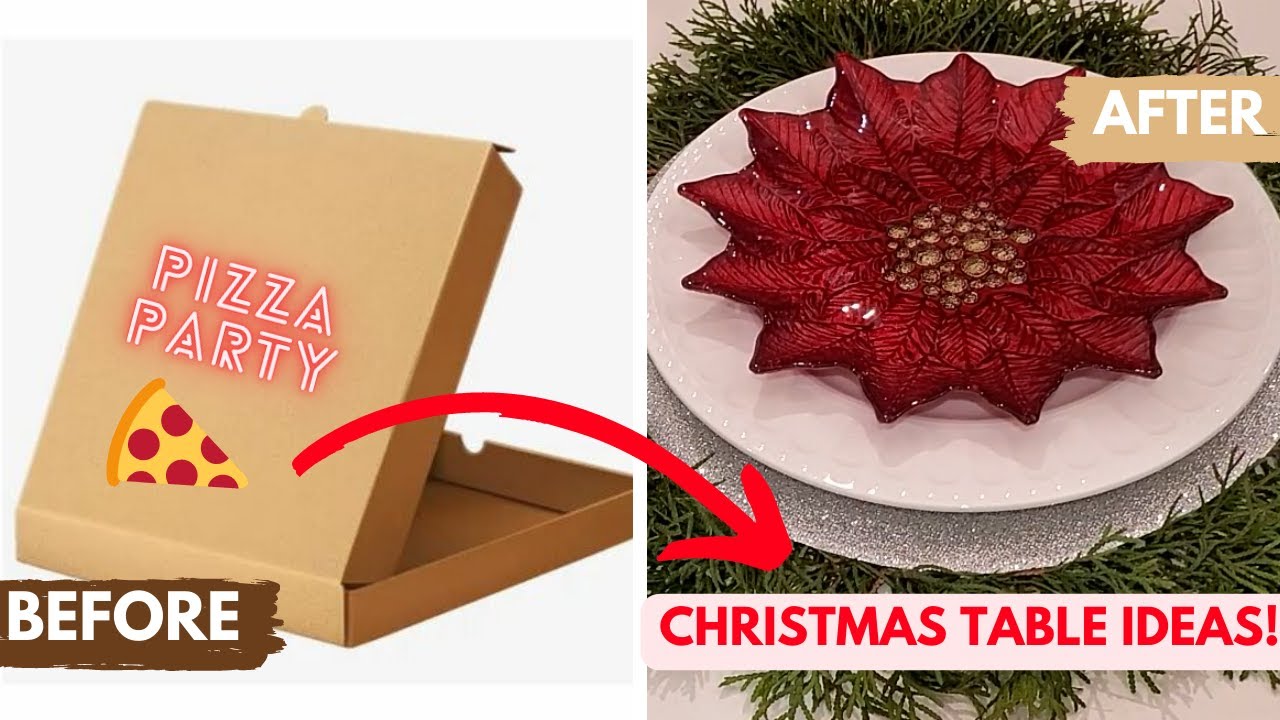 Christmas Decoration Ideas from PIZZA BOXES?!?! - YouTube