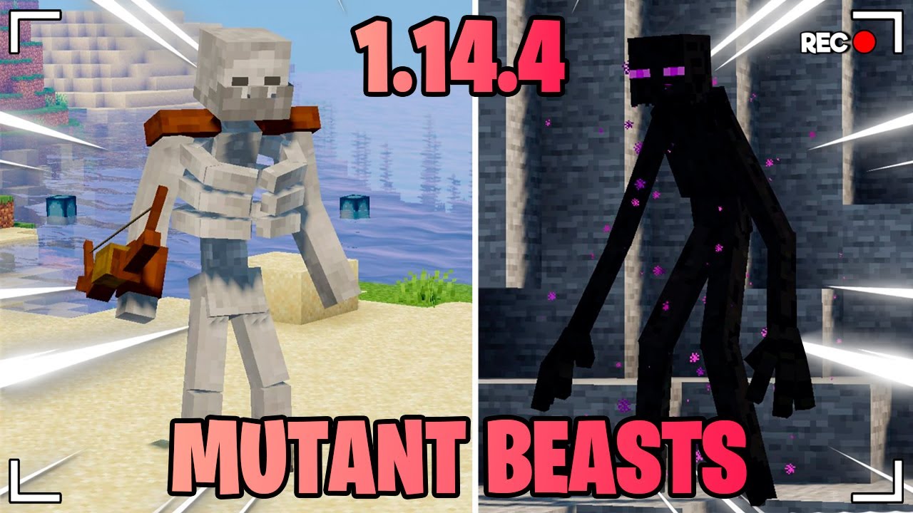 🐛 Como descargar MUTANT BEASTS MOD para Minecraft 1.14.4 JAVA [2021] 🐱 ...