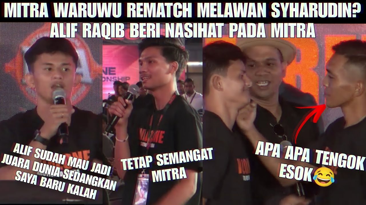 PRESS CONFERENCE MITRA REMATCH MELAWAN SYAHARUDIN? ALIF RAKIB BERI ...