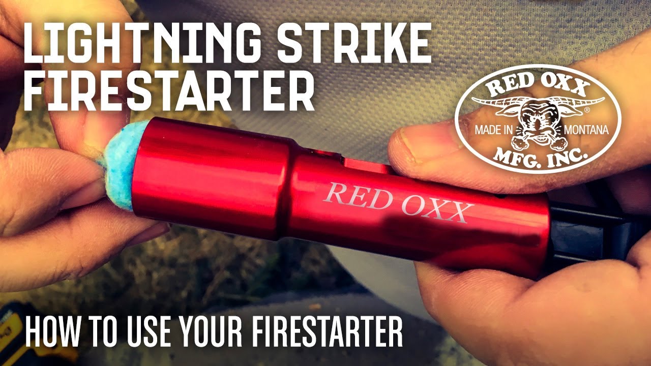 Red Oxx Lightning Strikes FireStarter How to Use Introduction - YouTube