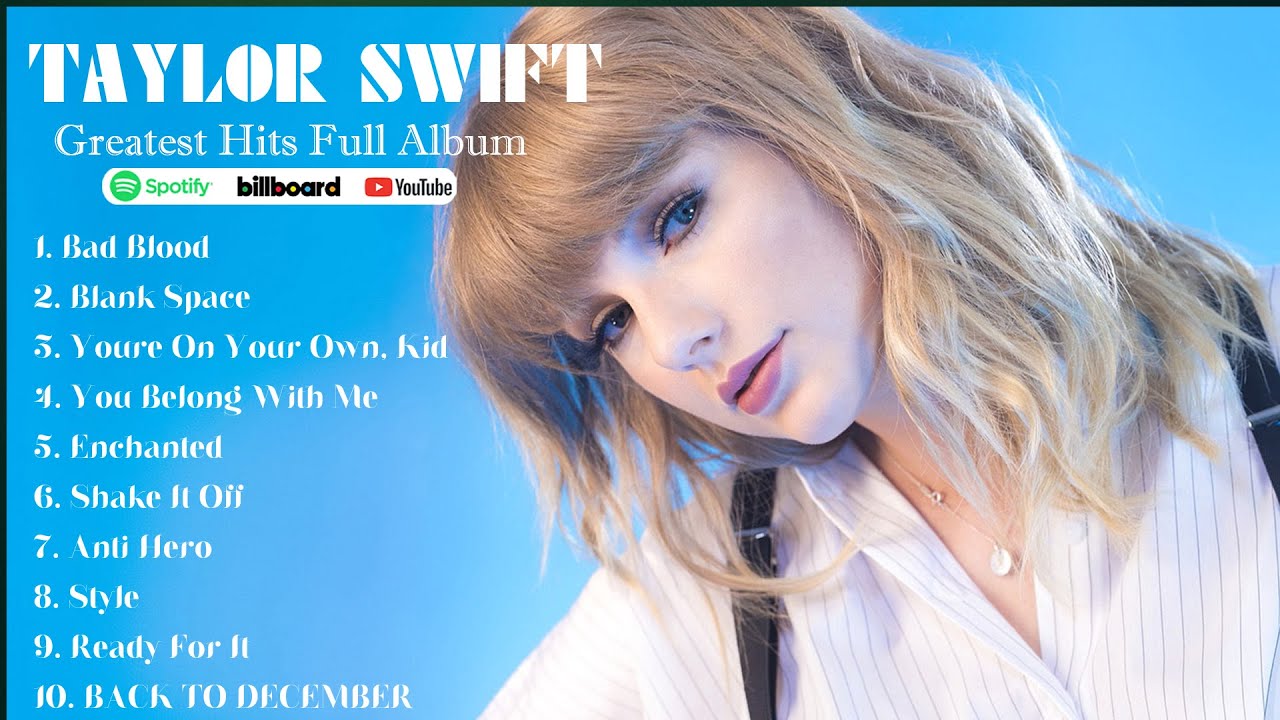 Taylor Swift Top 20 Greatest Hits Of All Time - YouTube