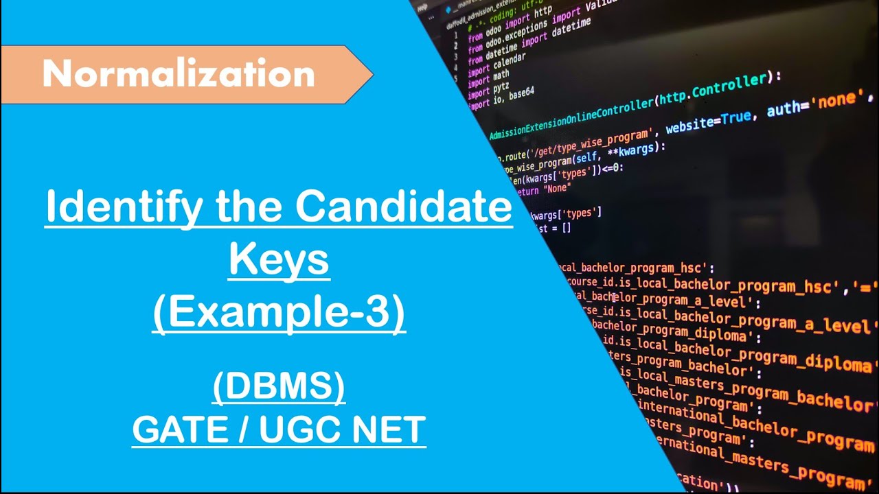14. Identify The Candidate Keys If The Functional Dependency Is Given ...