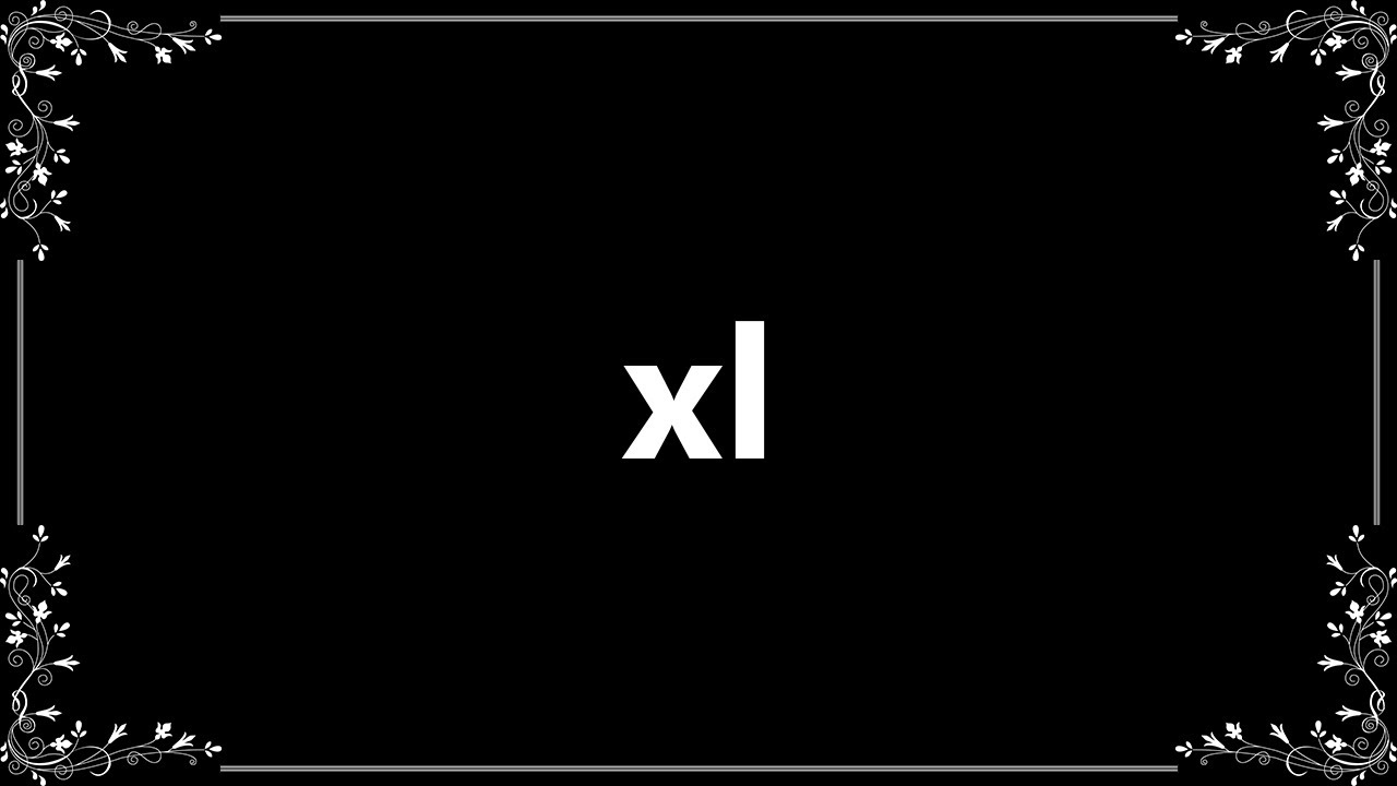 Xl - Meaning and How To Pronounce - YouTube