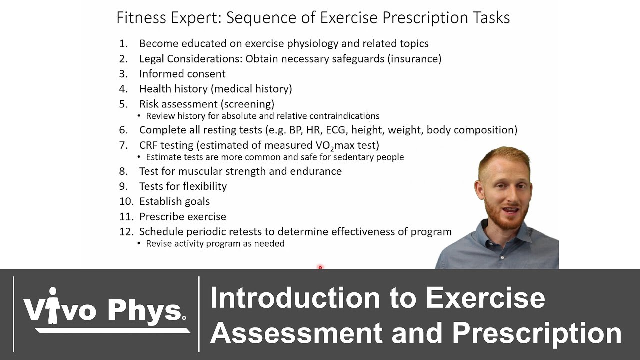 Introduction to Exercise Assessment and Prescription - YouTube