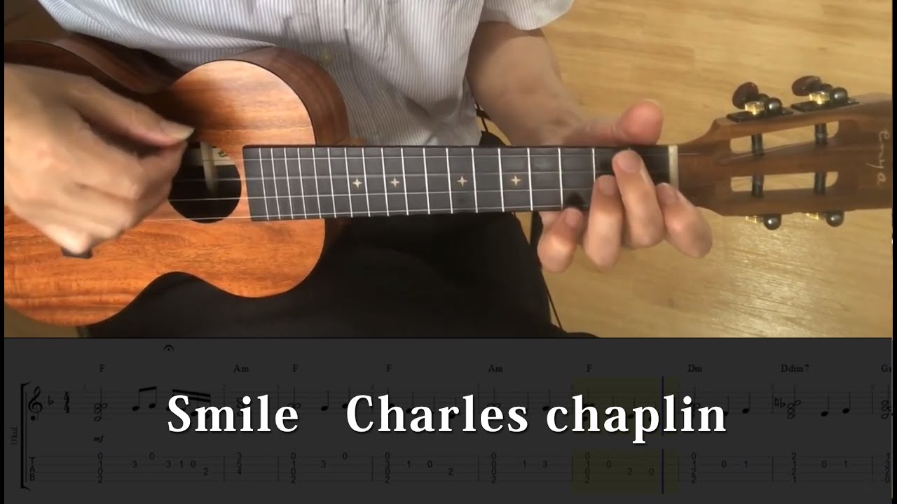 Smile charles chaplin / ukulele solo tablature / ウクレレ弾くよ♪ - YouTube