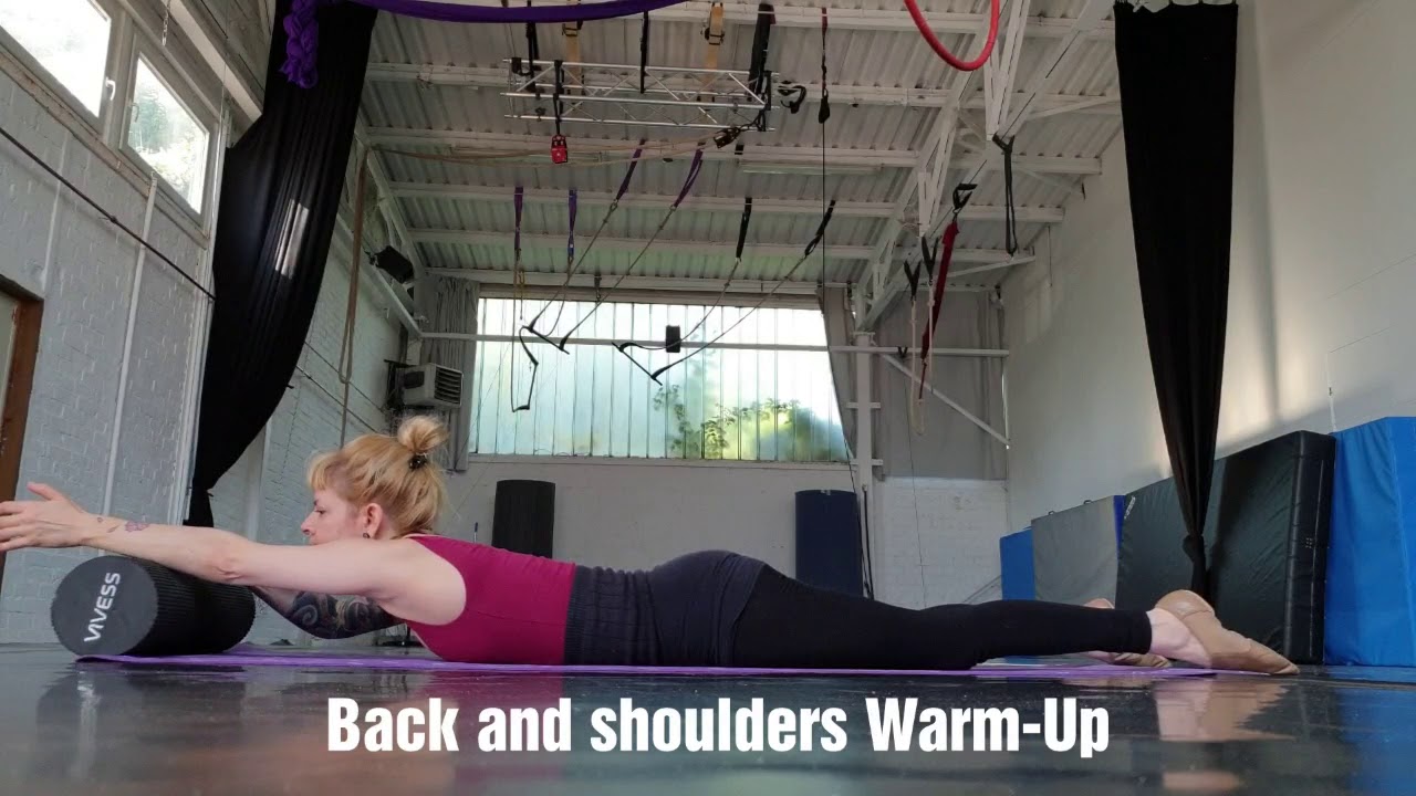 Shoulders and lower back warm up - the first part of my drill - YouTube