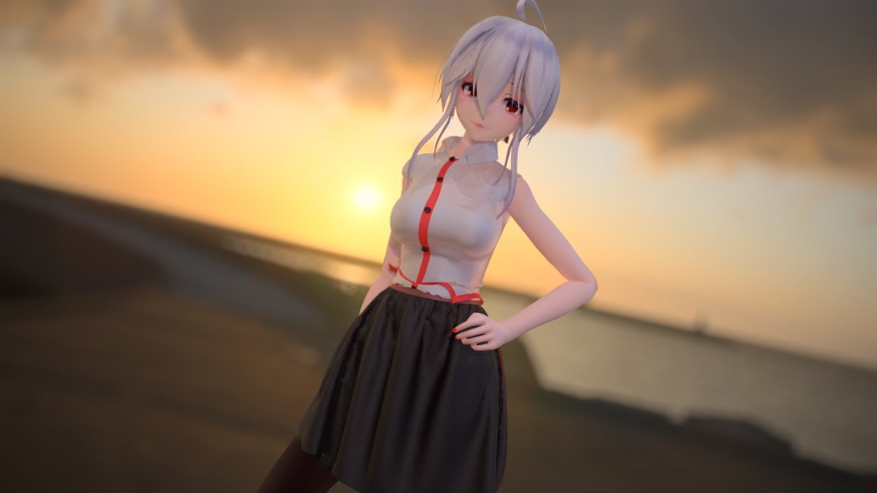 【mmd】real Fabric Haku【runaway】 Youtube