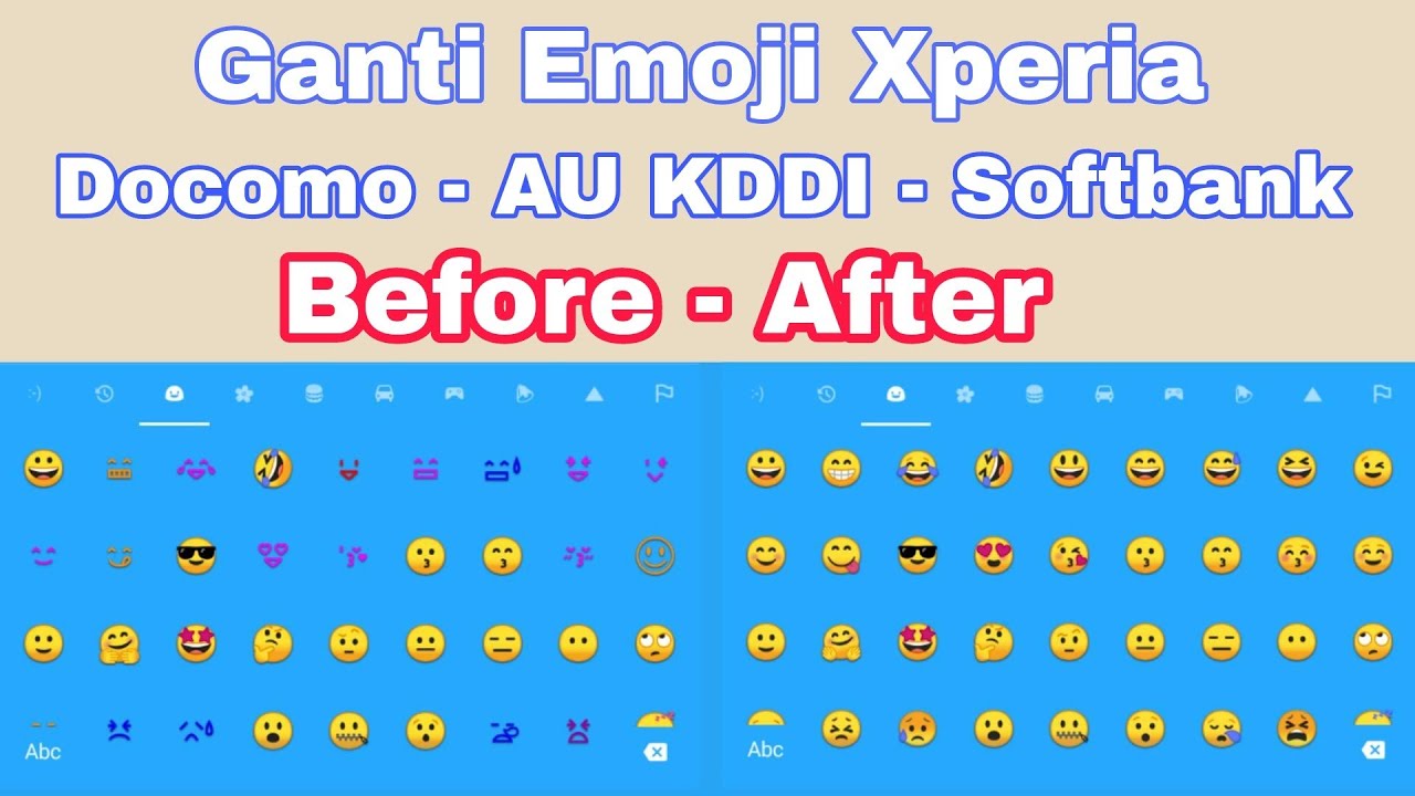 Ganti Emoji Xperia Docomo AU Softbank Ke Emoji HTC / IOS / LG / Win10 ...
