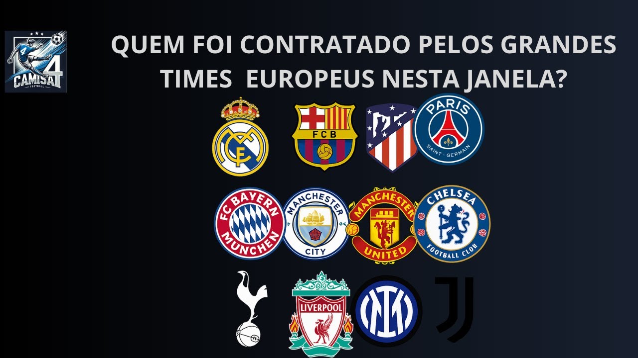 QUEM FOI CONTRATADO PELOS GRANDES TIMES EUROPEUS NESTA JANELA? - YouTube