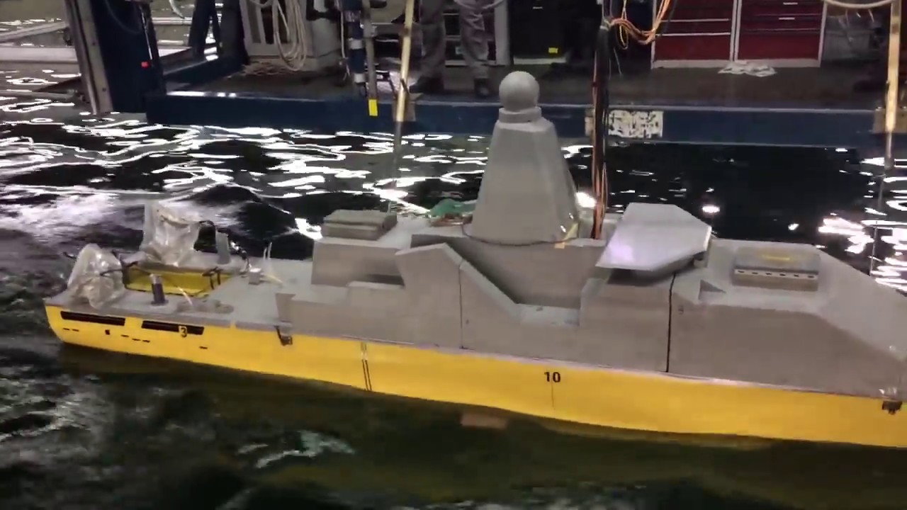 VIP Tank test of Holland Class with Hull Vane - YouTube