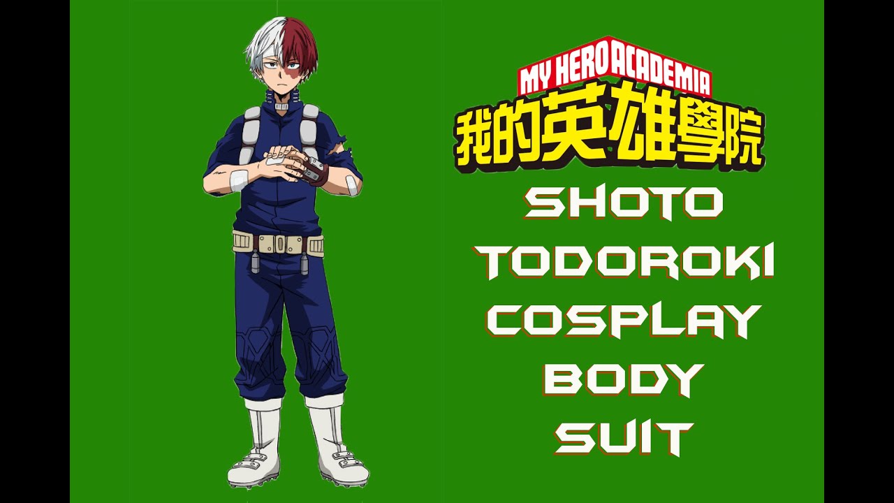 Shoto Todoroki Body Suit Cosplay - My Hero Academia - DIY - YouTube