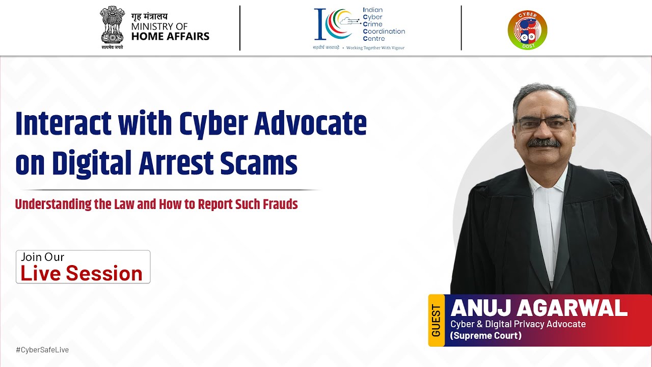 #CyberSafe Live Session 42 | Legal provisions on Digital Arrest Scam I ...