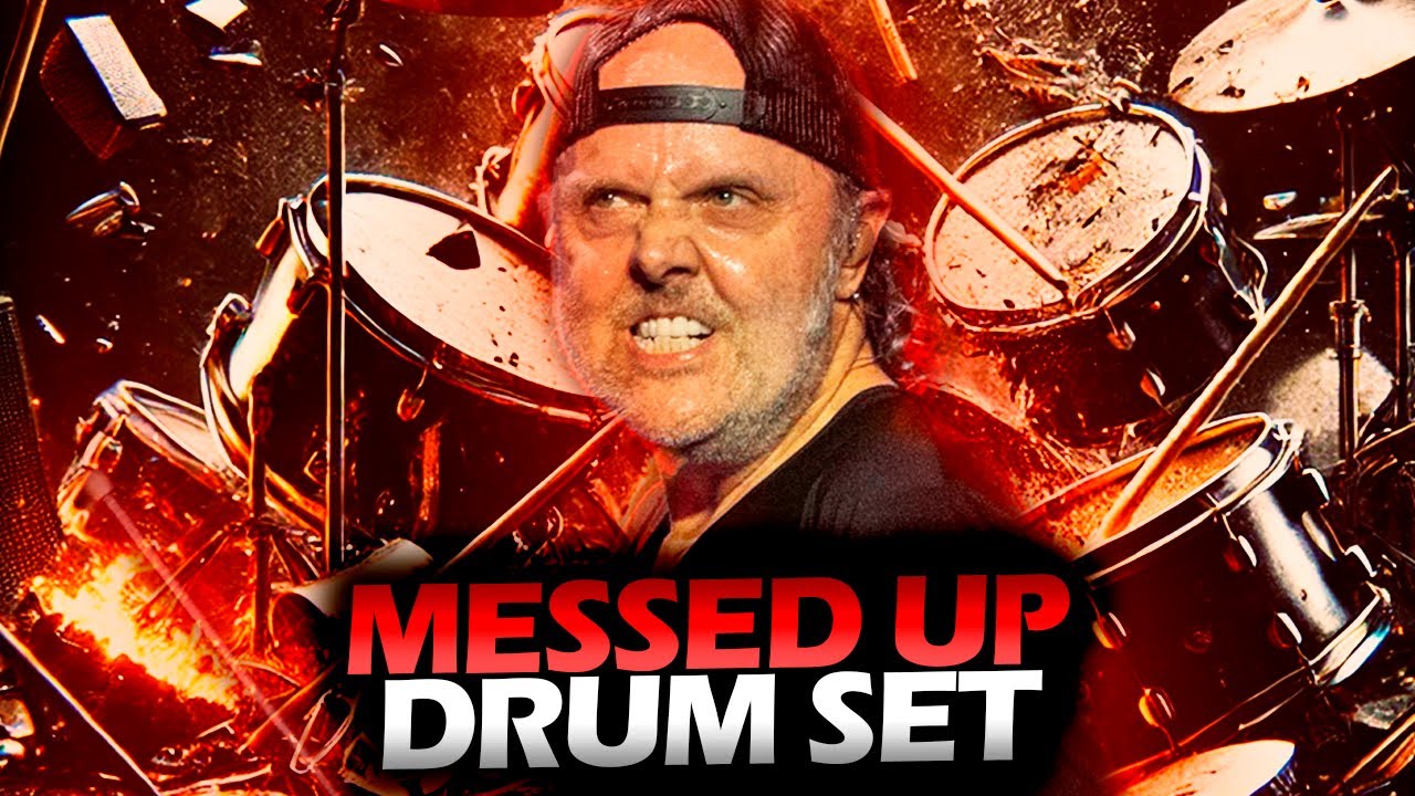 LARS ULRICH GETS ANGRY WHEN HIS DRUM SET IS MESSED UP #METALLICA - YouTube
