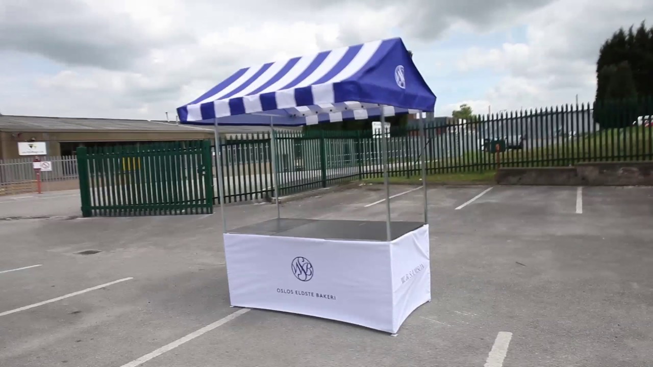 Branded Market Stall Digitally Printed Marketing Gazebo Stall Trade ...