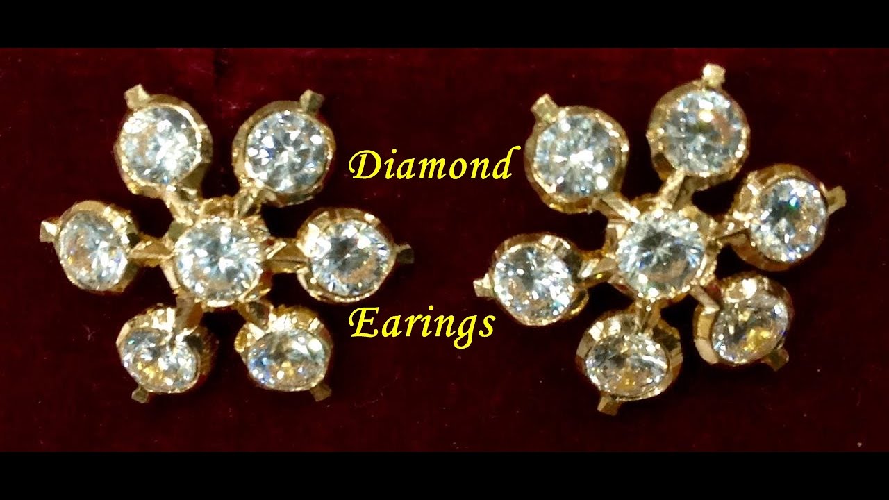 Handmade Diamond Earrings - YouTube