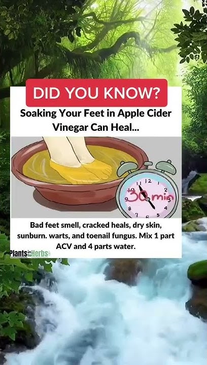 Soaking Your Feet In Apple Cider Vinegar Can Heal Shorts Health Manicure Youtube