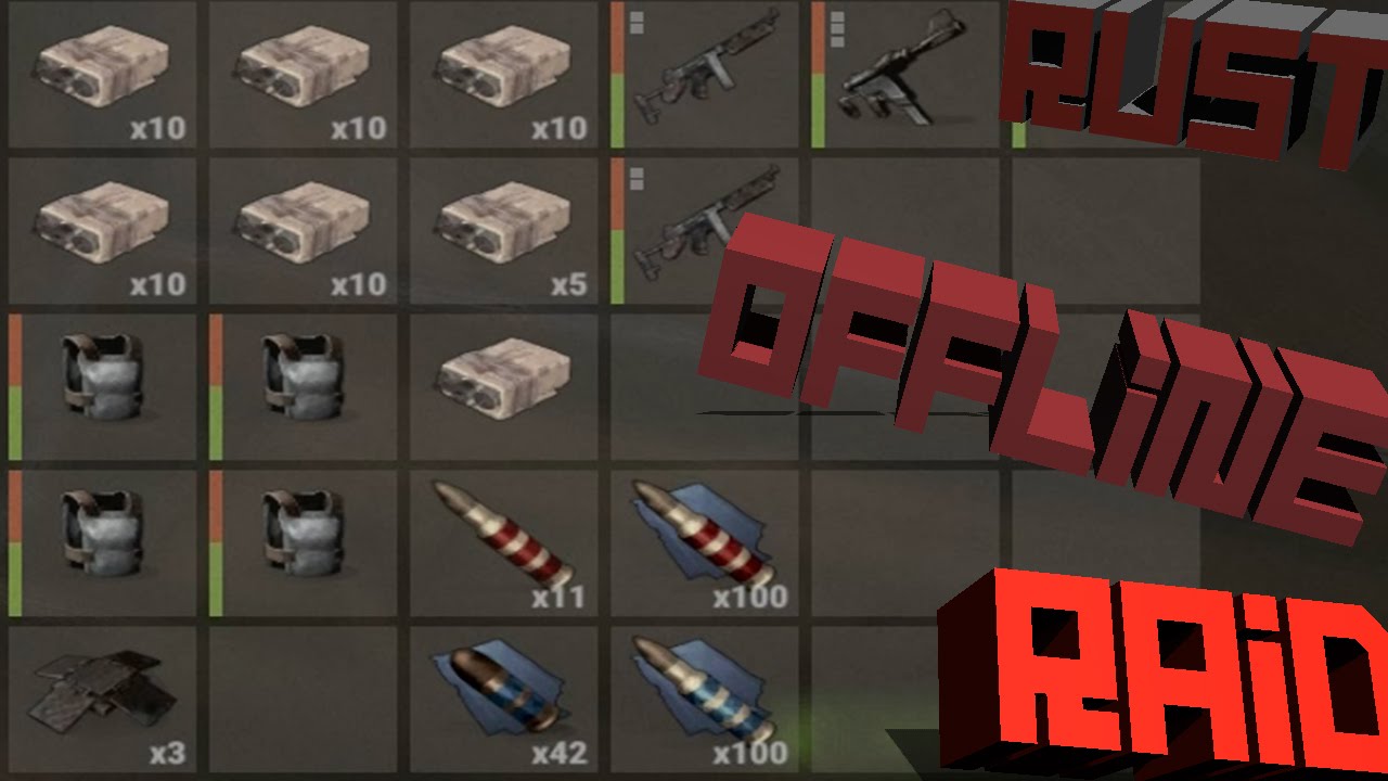 OFFLINE RAID/Rust VANILLA RAID/ENGLISH subtitles/CZ - YouTube