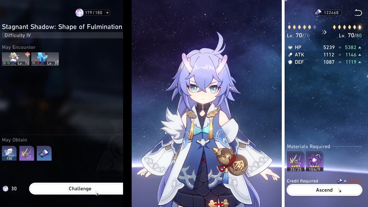 [Honkai: Star Rail] Bailu Ascension Level 80 Material Farming | Day 94 ...