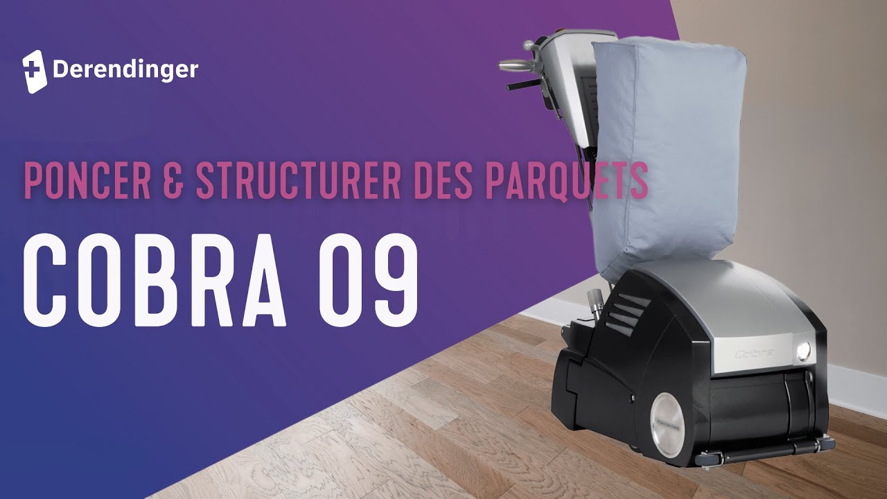 Poncer et structurer des parquets avec le Derendinger Cobra 09 - YouTube